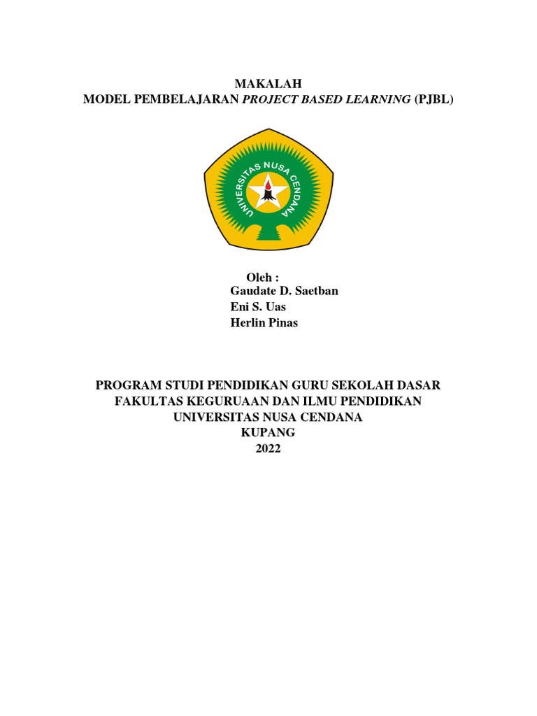 Kel 9 Model PJBL | PDF