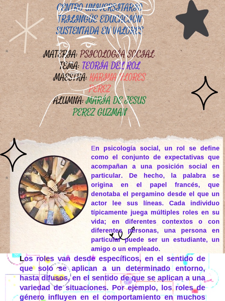 Teoria Del Rol | PDF | Psicología Social | Sicología