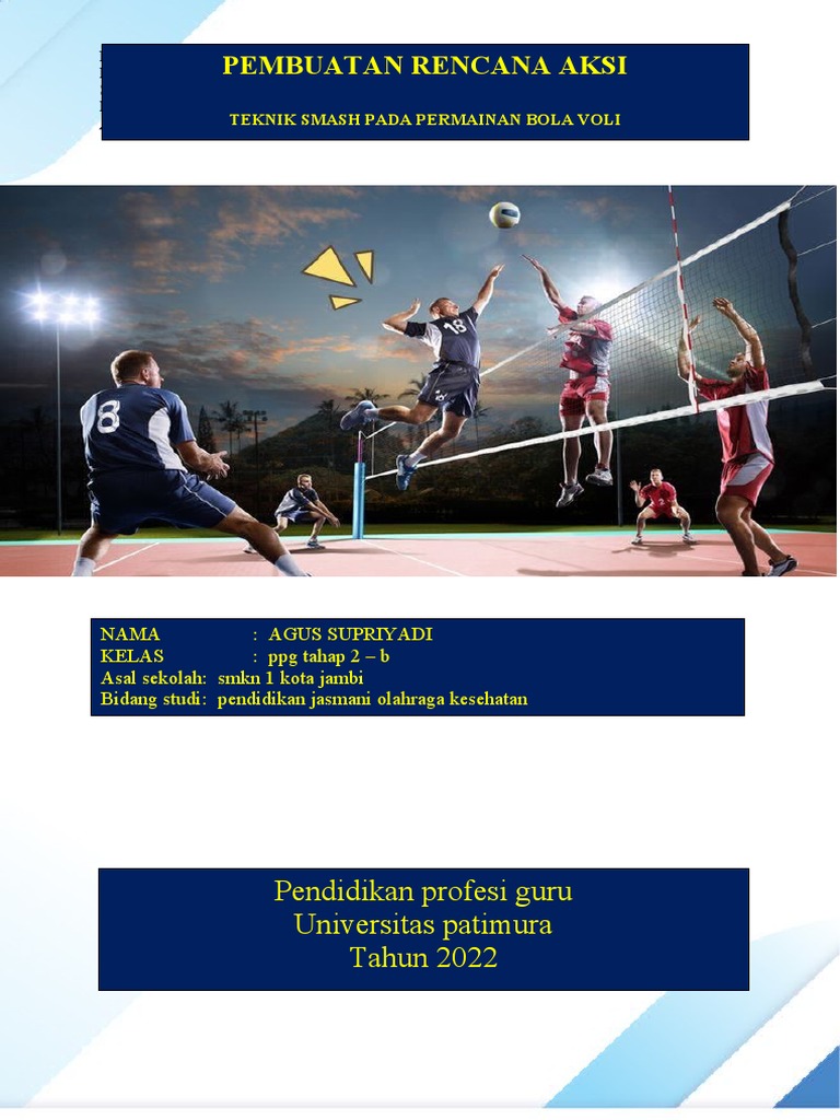 RENCANA AKSI 1 - Agus Supriyadi - Servis Atas Bola Voli | PDF