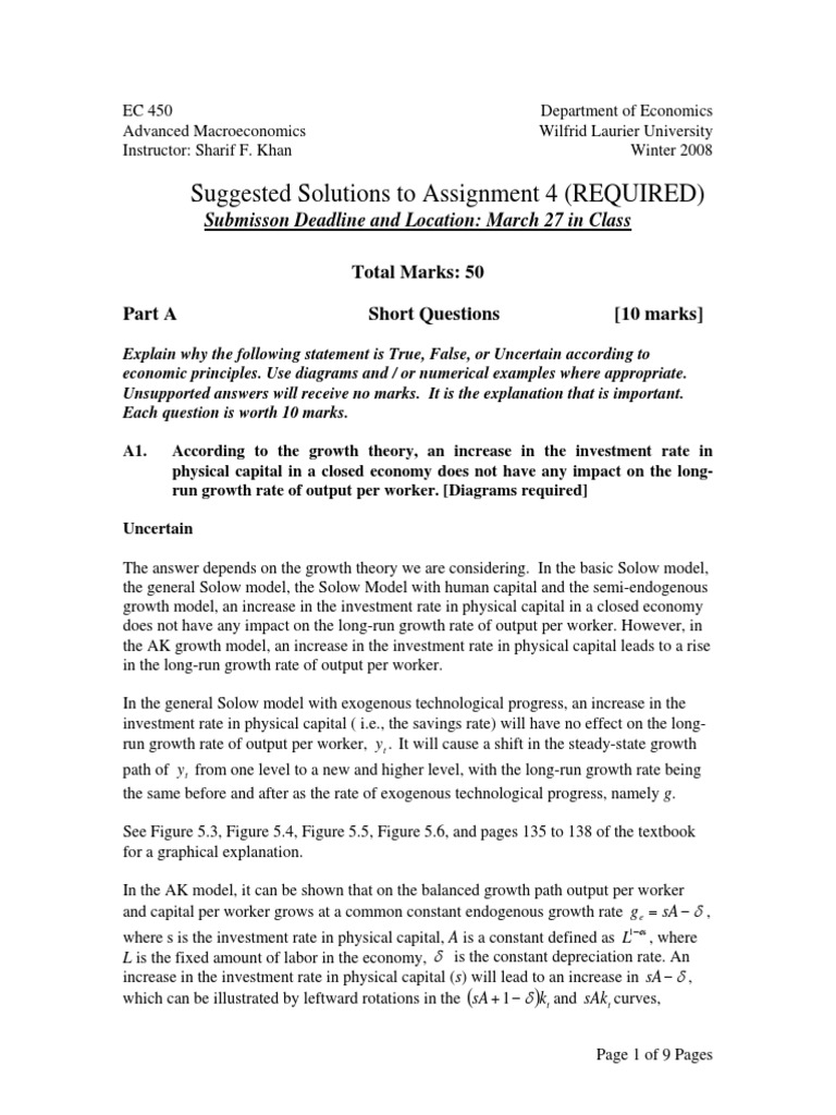 EC450 Assignment4 Sol Full | PDF