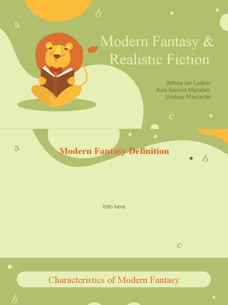 Modern Fantasy and Realistic Fiction Partial | PDF | Fantasy