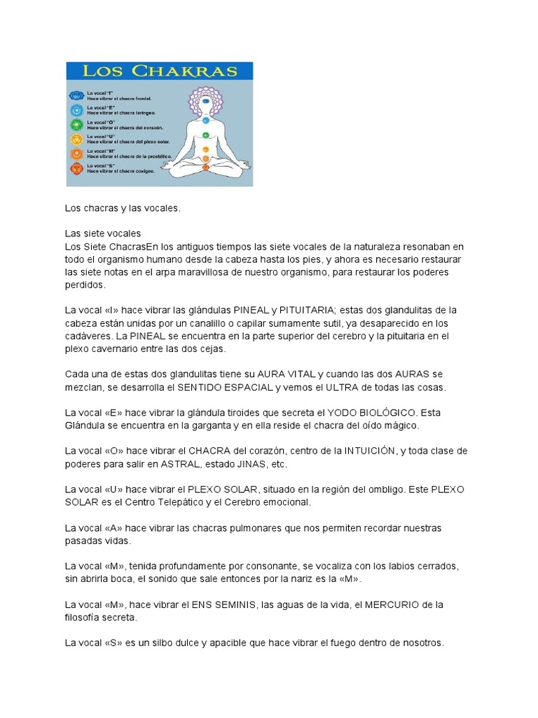 5 Alineación de Los Chakras | PDF | Anatomía