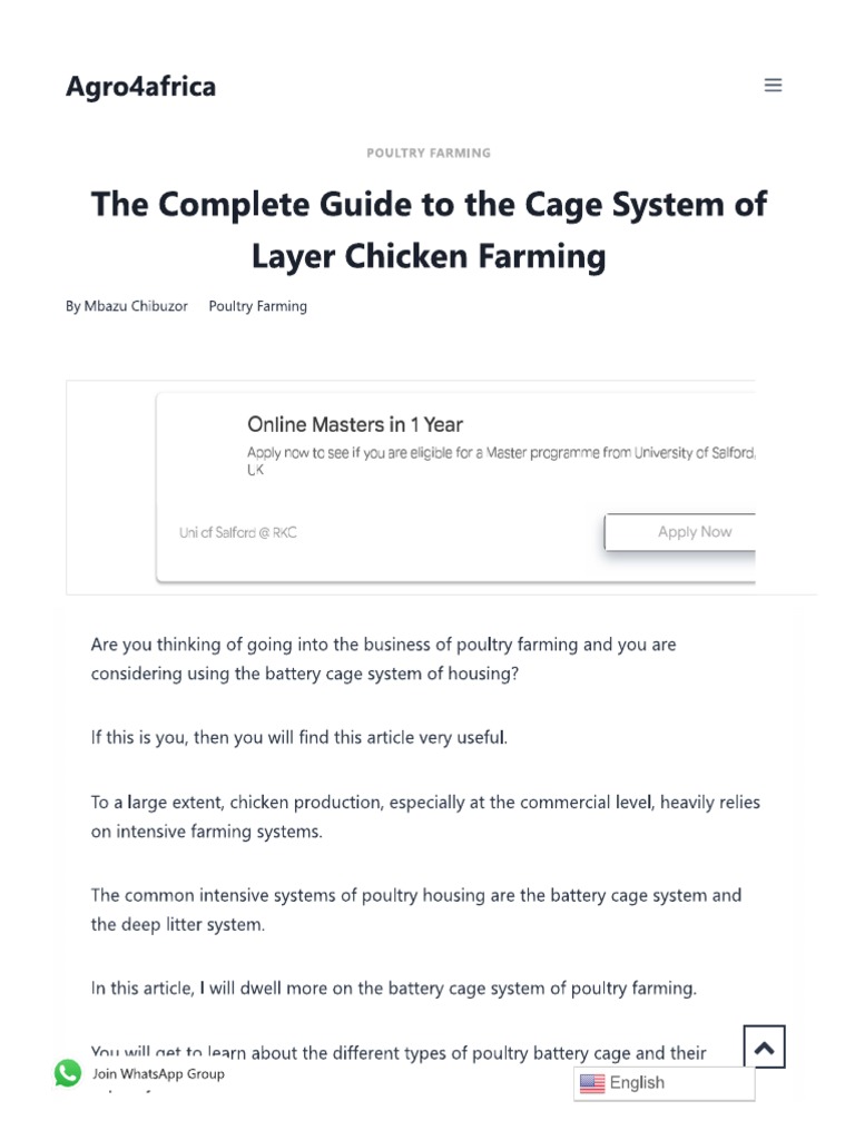 Battery Cages | PDF