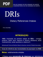 Aula - Dris | PDF | Nutrientes | Nutrição humana