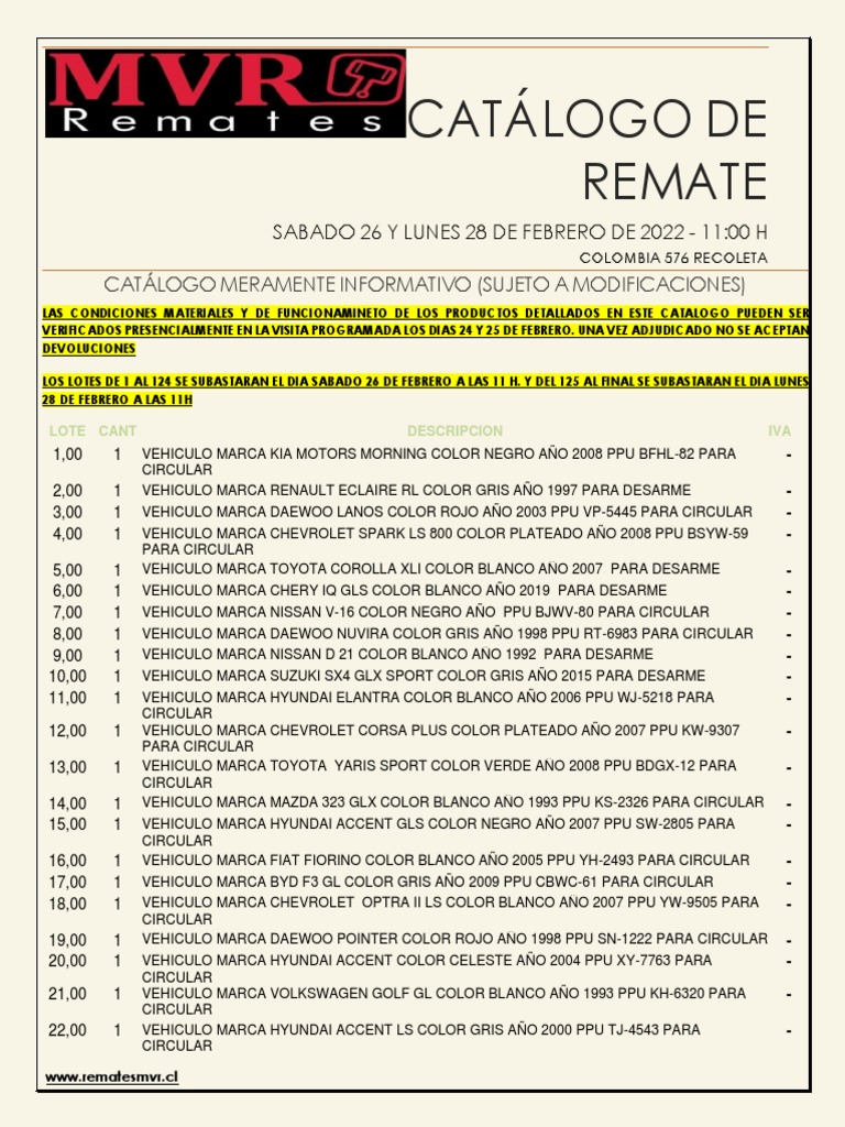 Catalogo MVR 26 02 Rev MVR 2 | PDF