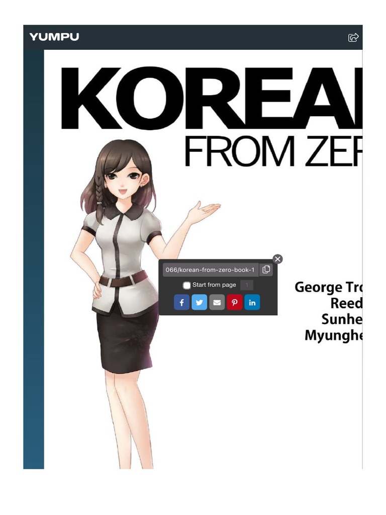 Korean From Zero Book - 1 | PDF