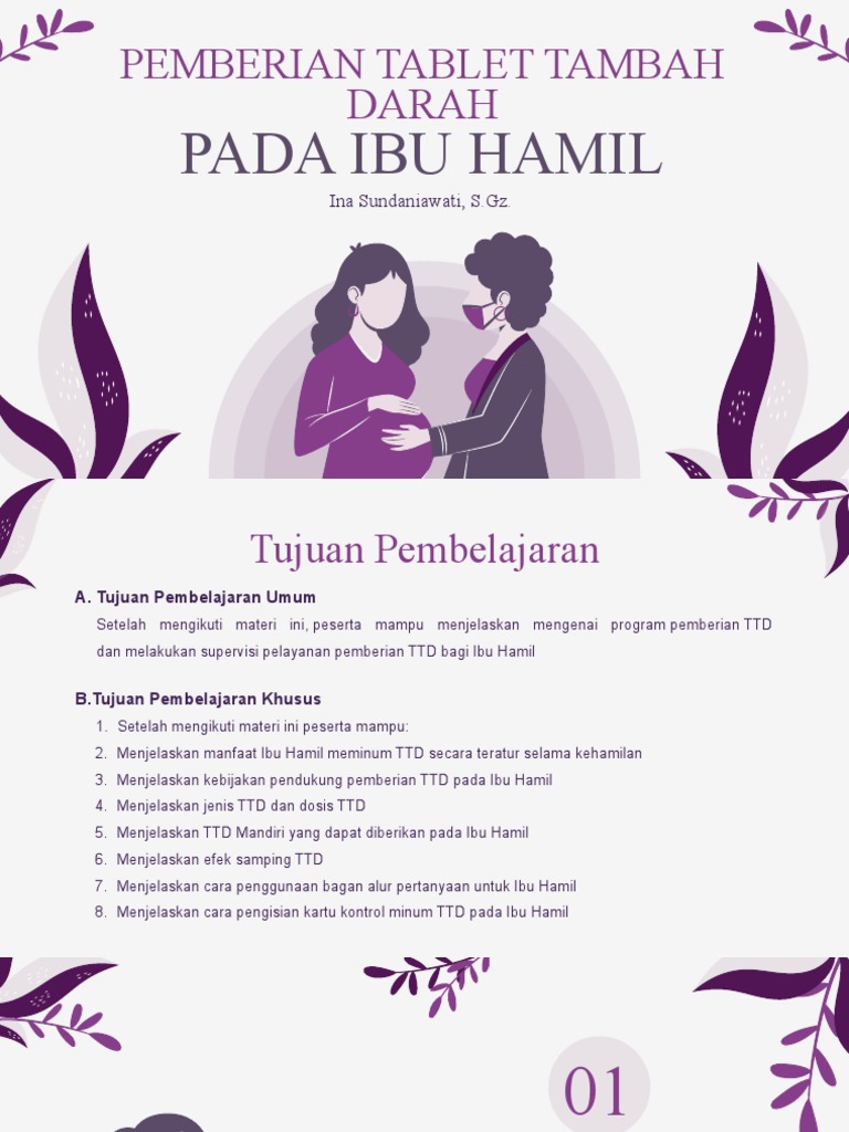 Manfaat dan Dosis TTD untuk Ibu Hamil | PDF