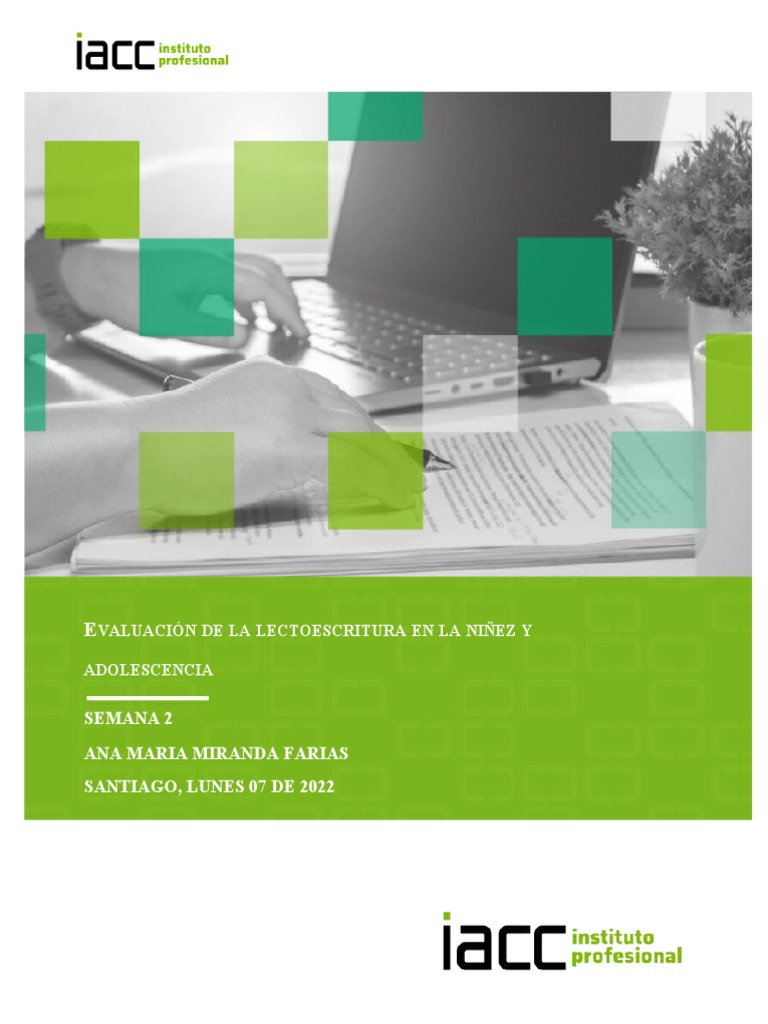 Evaluacion Lectoescritura, S2 | PDF