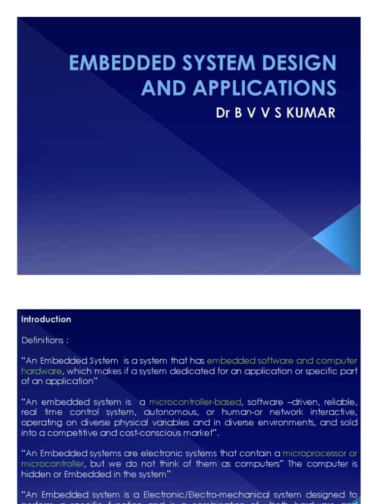 Embedded System - Microcontroller | PDF | Embedded System | System On A Chip