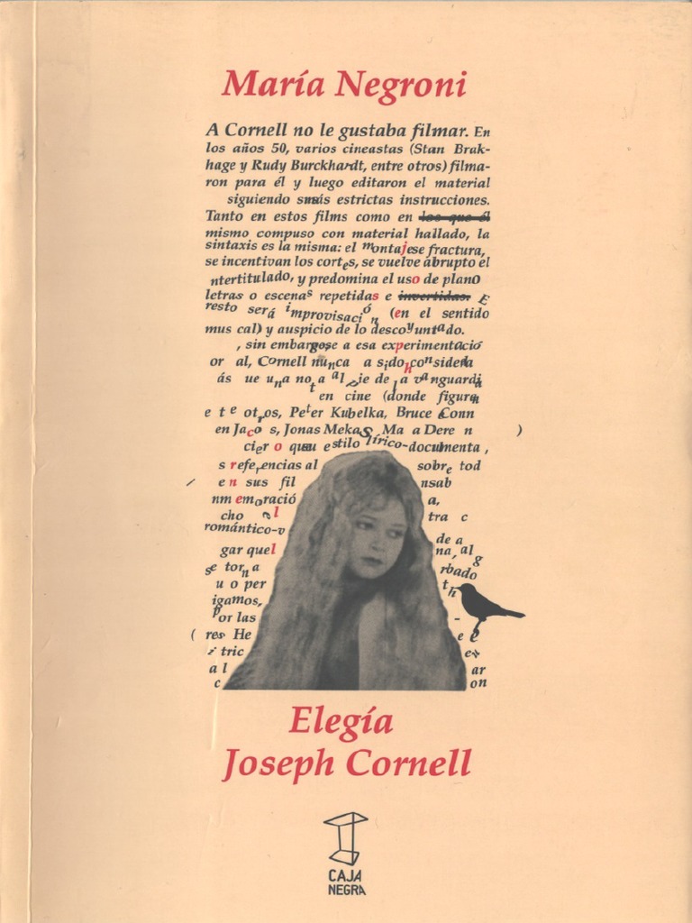 Maria Negroni Elegía Joseph Cornell | PDF