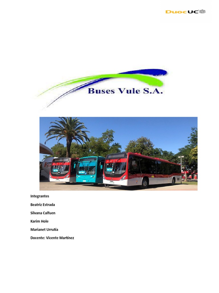 Estructura y Cultura de Buses Vule S.A. | PDF | Logística | Planificación