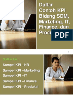 Panduan Dan 5 Contoh KPI Karyawan Format Excel | PDF