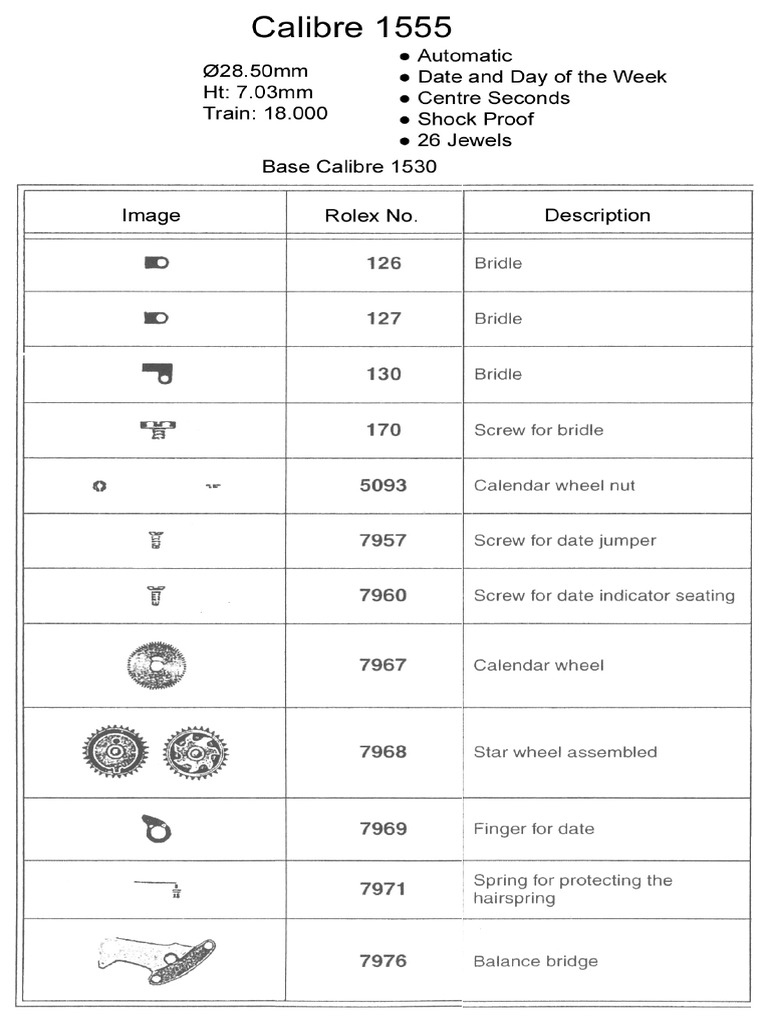 958 - Rolex 1555 NEW | PDF