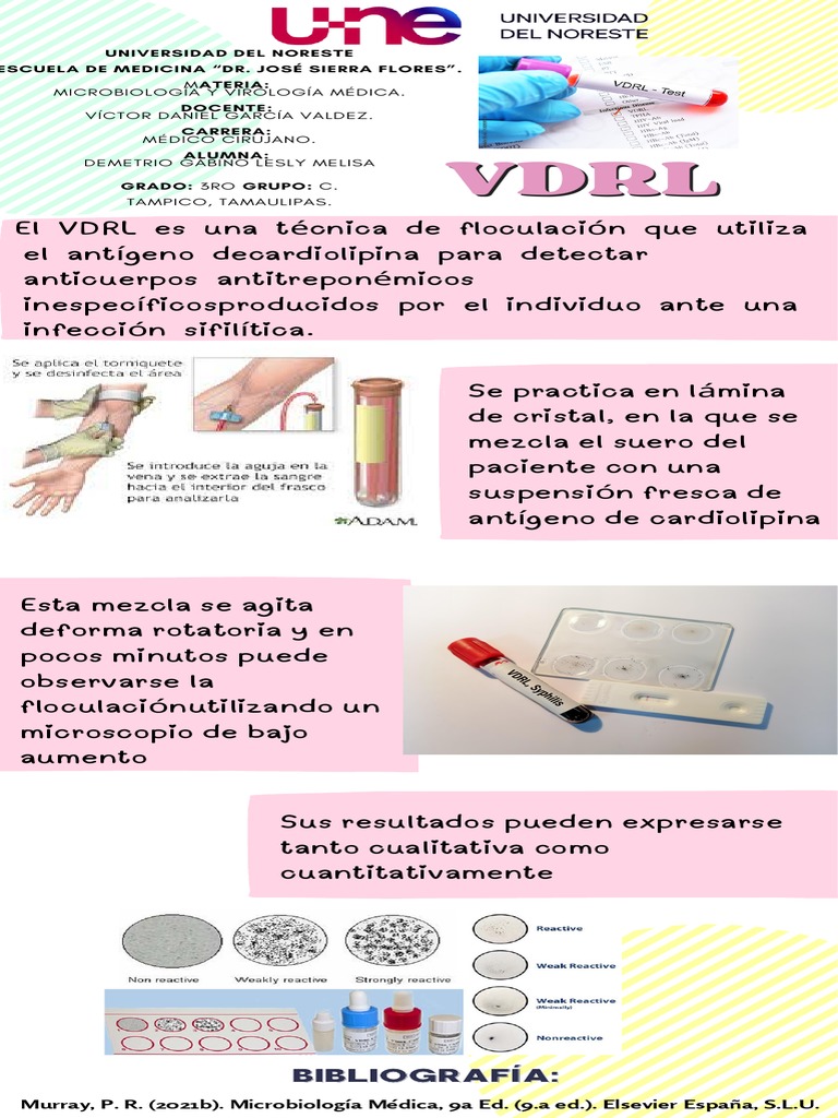 Técnica VDRL y Reacciones Febriles | PDF | Medicina CLINICA | Especialidades Medicas