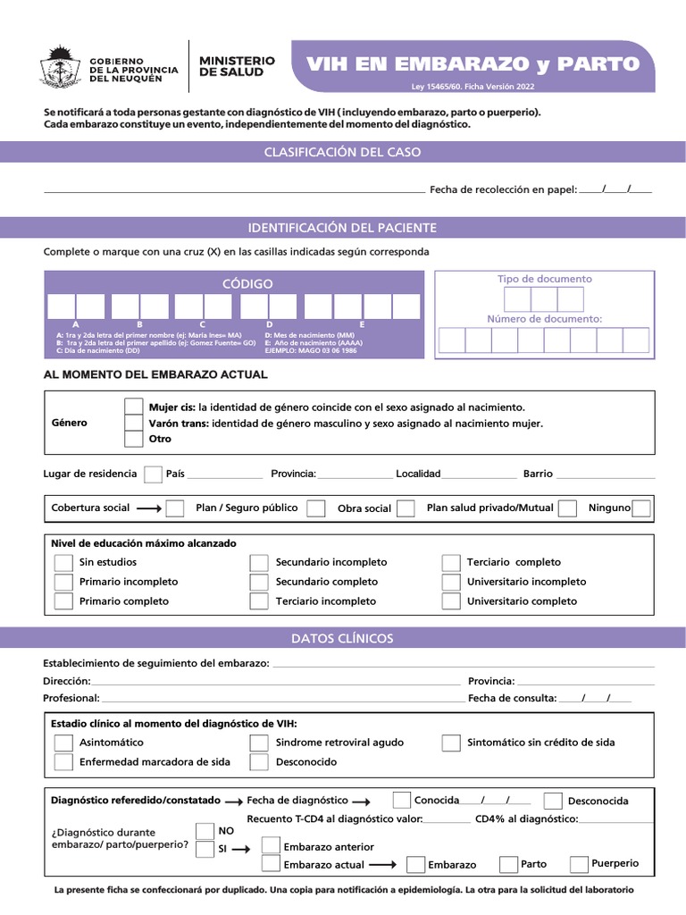 Ficha VIH EN EMBARAZO y PARTOd | PDF | VIH / SIDA | El embarazo