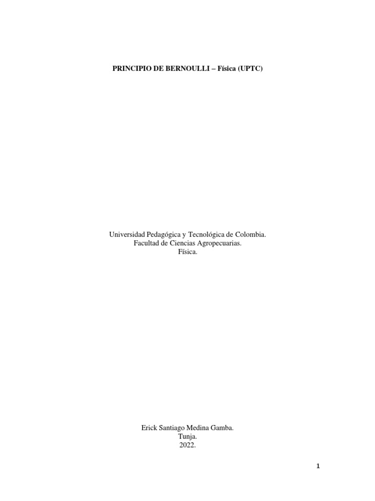 Principio de Bernoulli en Aviones y Demàs | PDF | Avión | Aeronave