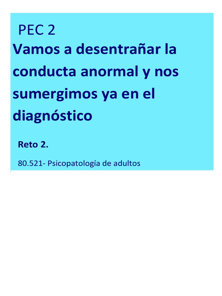 Enunciado Pec 2 | PDF | Autosuperación