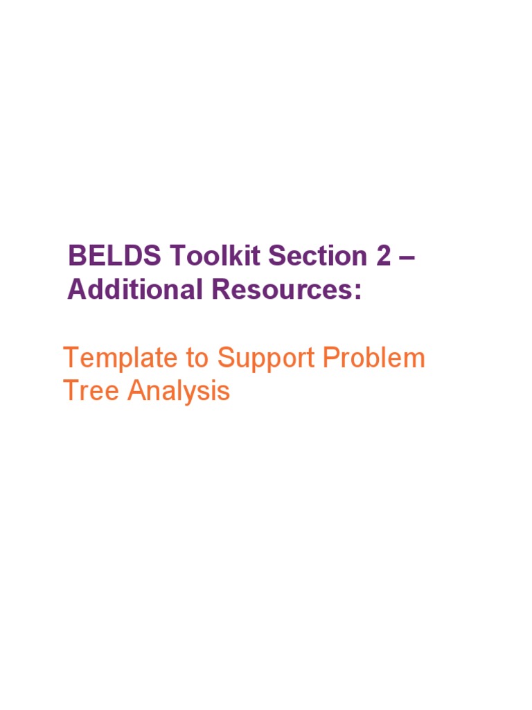 Template Problem Tree Analysis | PDF | Preschool