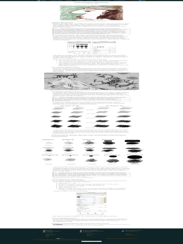 GIMP - Parametric Brushes | PDF
