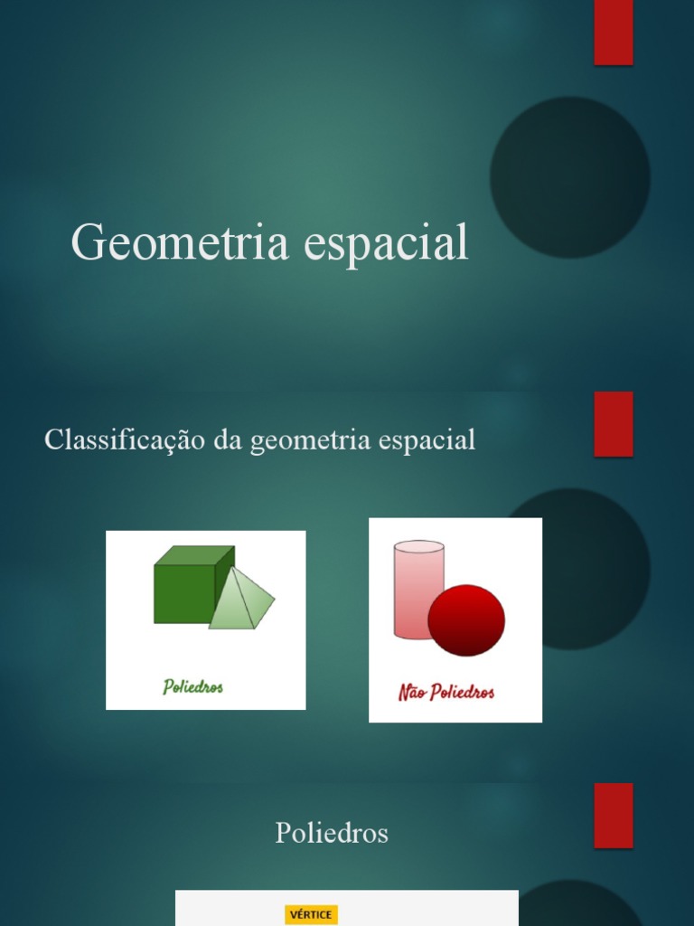 Fórmulas de Geometria Espacial | PDF | Esfera | Triângulo