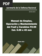 MANUAL DE Fusil FX-05 Xicoatl | PDF | Rifle | Revista (armas de fuego)