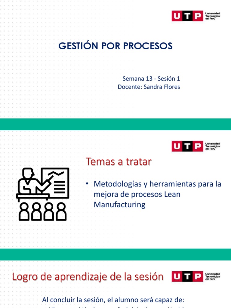 S13.s1 Gestión Por Procesos | PDF | Lean Manufacturing | Calidad (comercial)