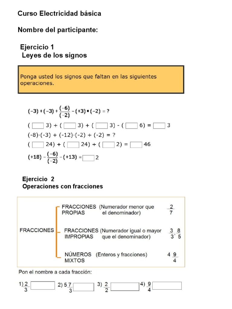 Cuadernillo de Trabajo Electricidad Basica | PDF