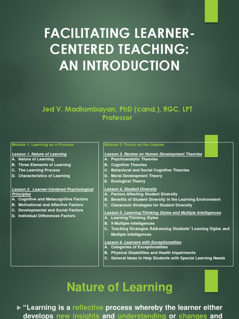 Understanding the Nature of Learning | PDF