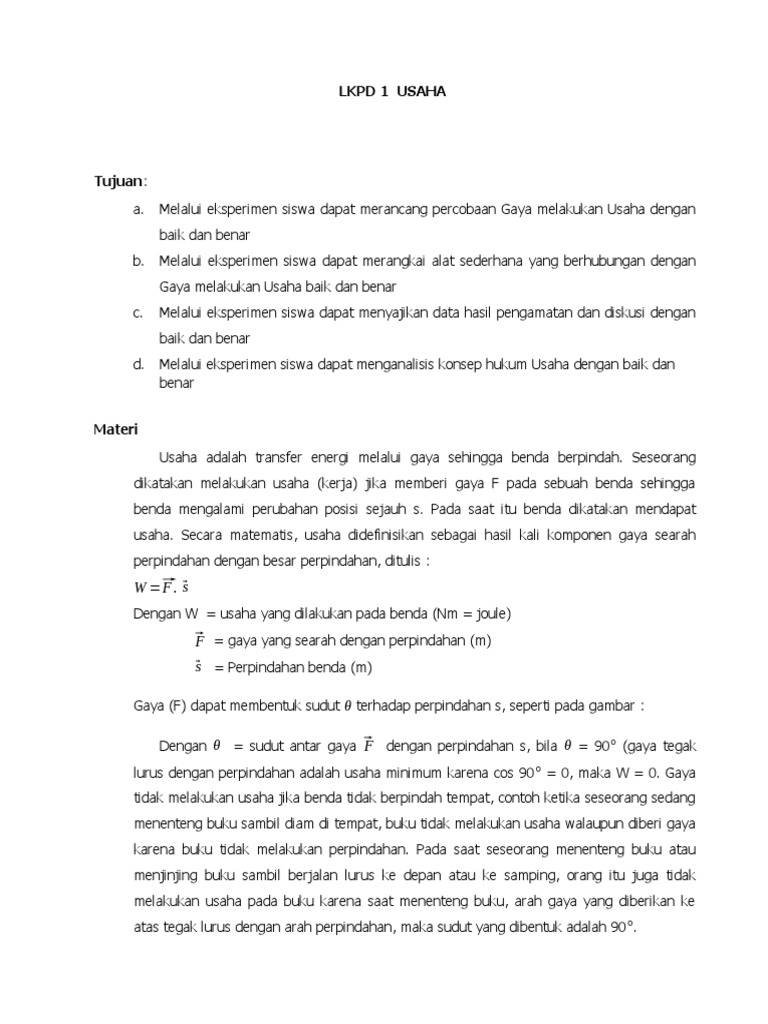 LKPD 1 (Usaha) | PDF