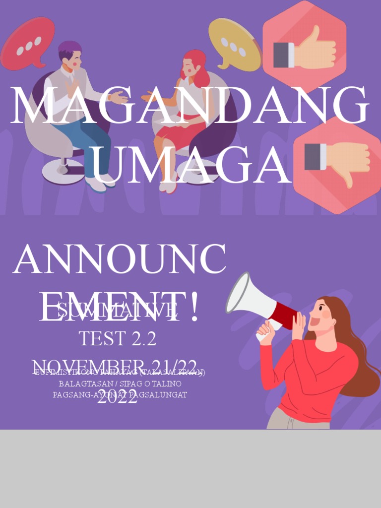 Pagsang - Ayon at Pagsalungat | PDF