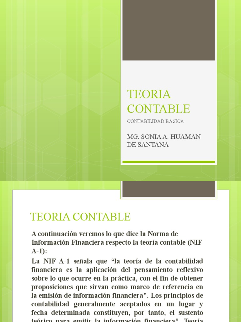 1.teoria Contable | PDF | Contabilidad | Teoría