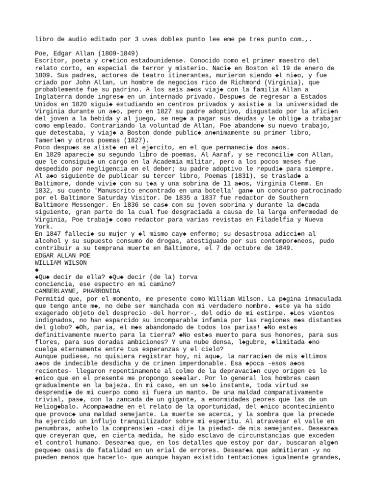 Vida y Obra de Edgar Allan Poe | PDF | Edgar Allan Poe