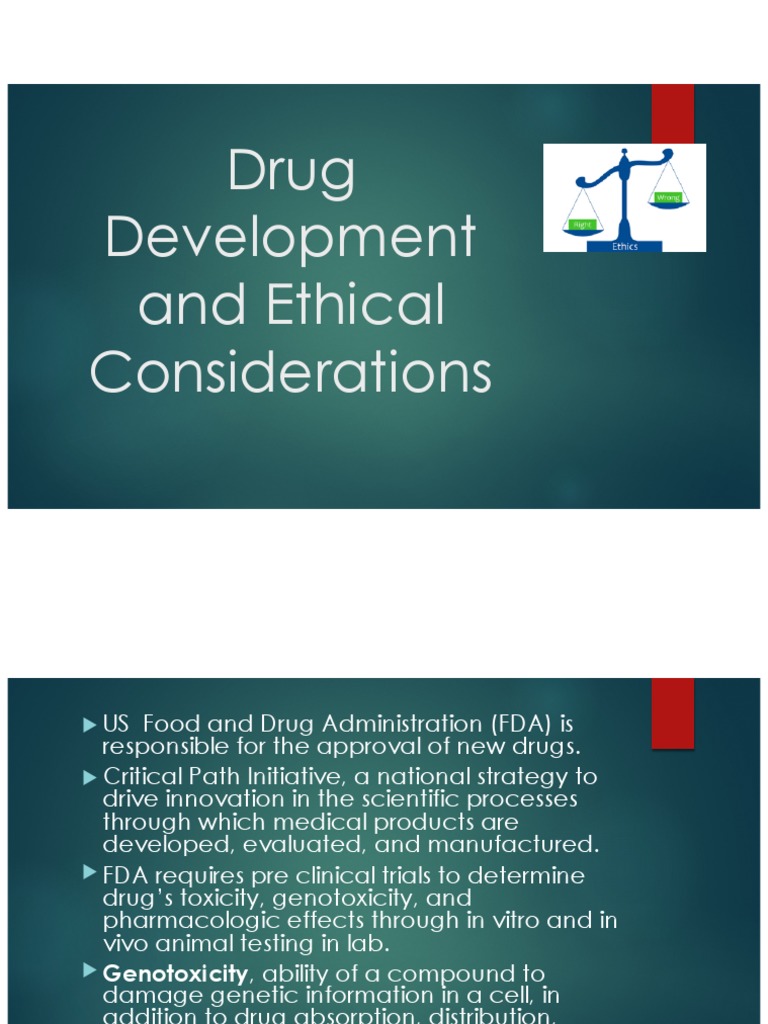 Ethical Considerations in Drug Development | PDF | Clinical Trial ...