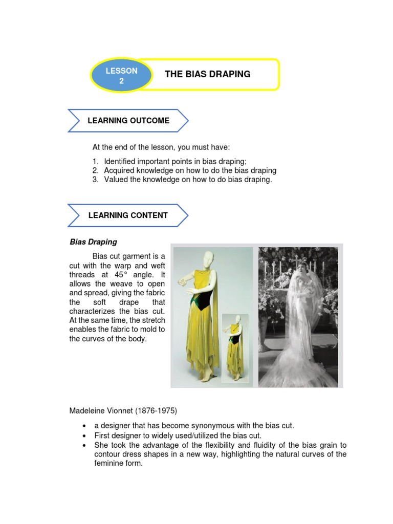 Module 4 Lesson 3 | PDF | Seam (Sewing) | Consumer Goods