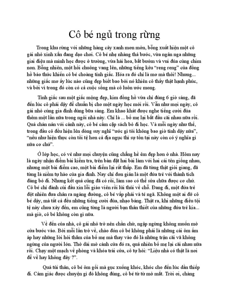 Cô Bé NG Trong R NG | PDF