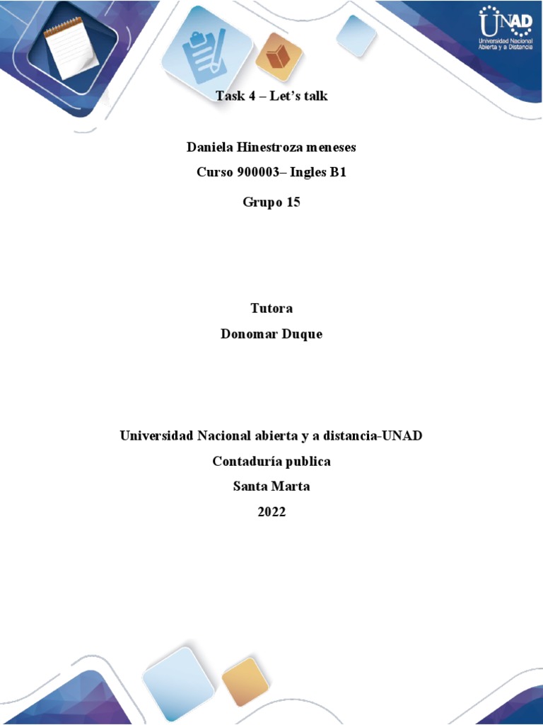 Task 4 - Let's Talk | PDF