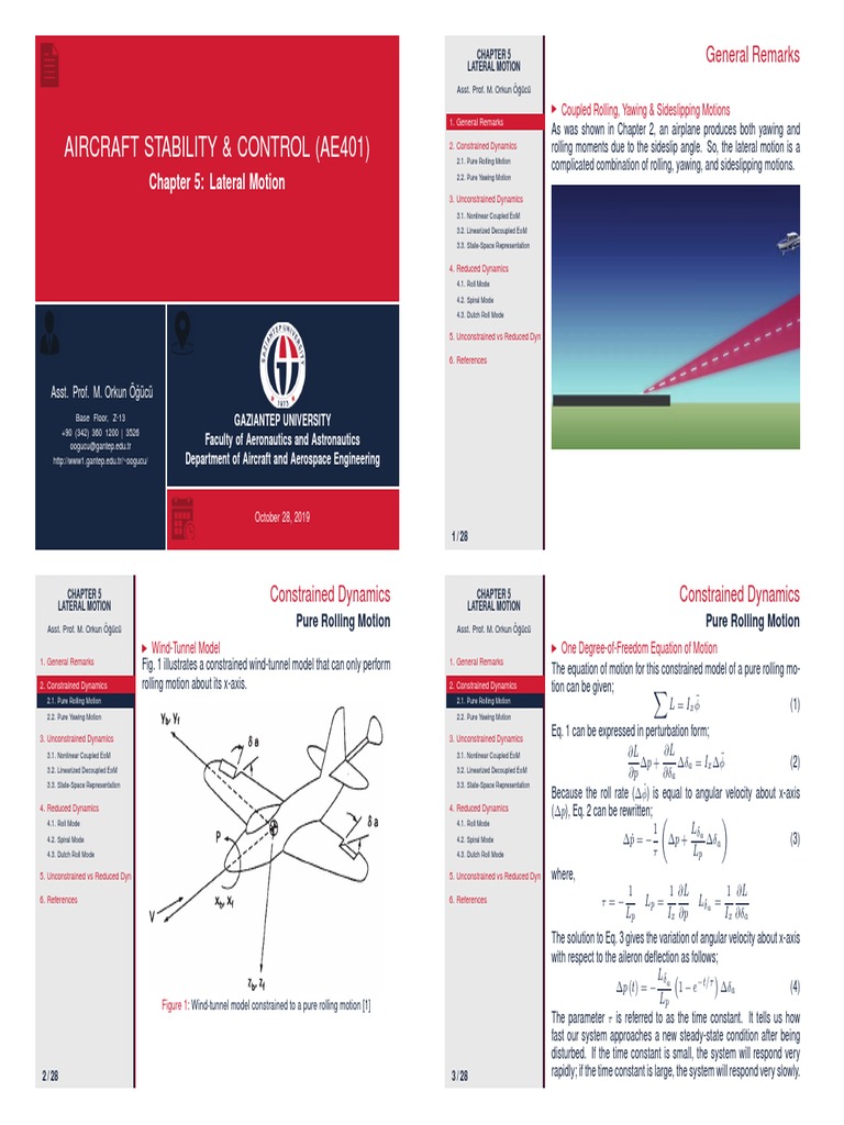 Ae401 ch05 | PDF | Flight Dynamics (Fixed Wing Aircraft) | Aerodynamics