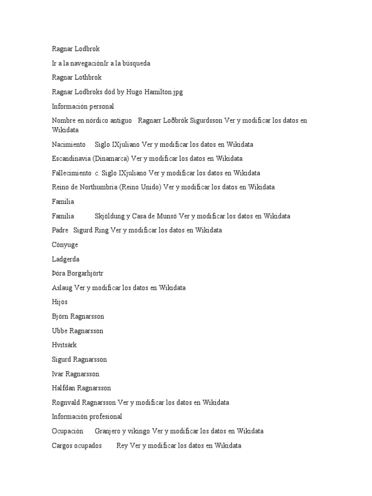 Ragnar Lodbrok | PDF | Era vikinga | Escandinavos