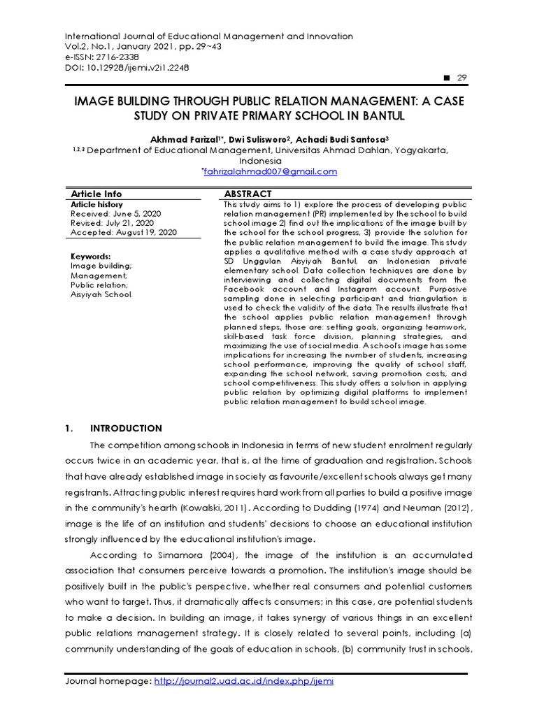 Image Building Through Public Relation M | PDF | Public Relations ...