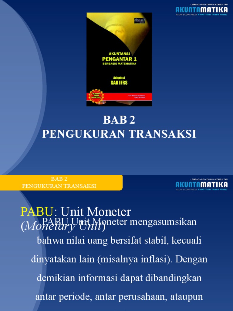 BAB 2 Pengukuran Transaksi | PDF