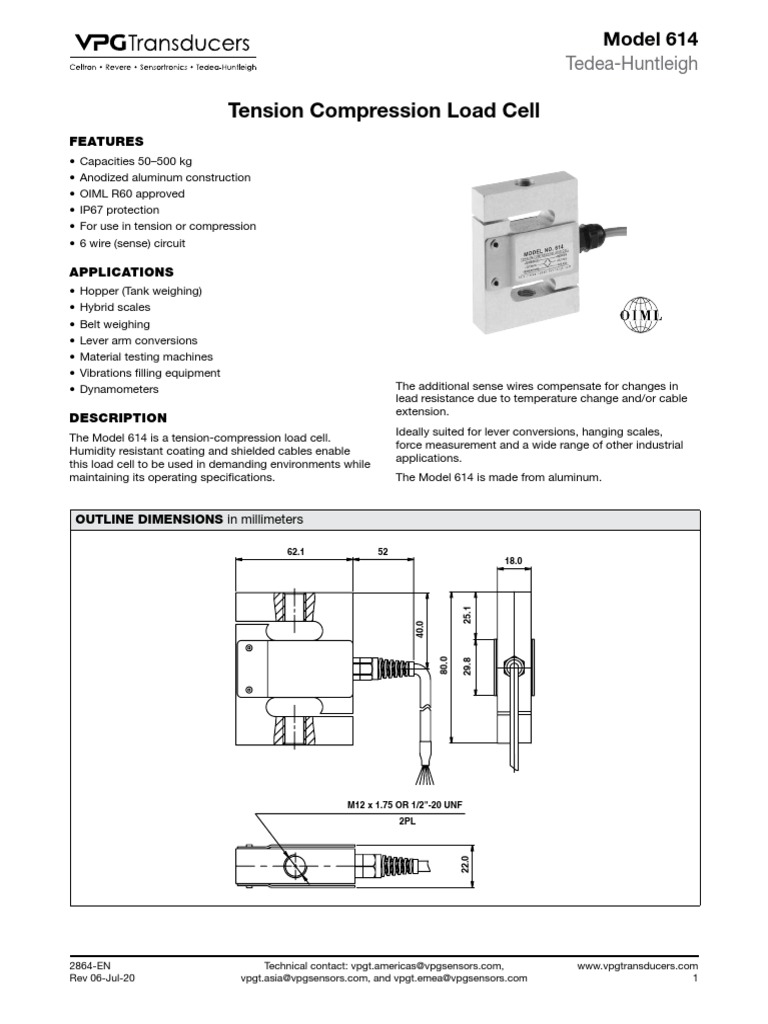 2864 VT DS 2864-EN 614 Lores | PDF | Contractual Term | Weighing Scale
