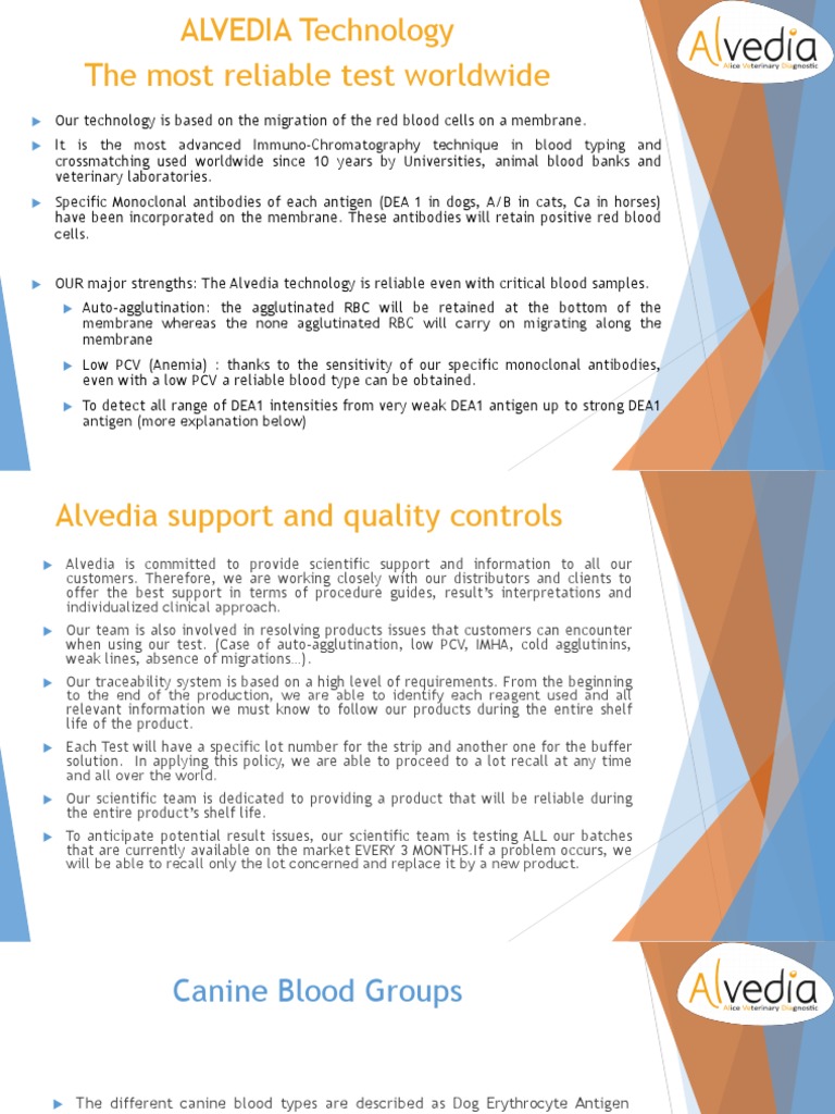 Alvedia Blood Typing and Crossmatching Tests | PDF | Blood Type | Blood ...