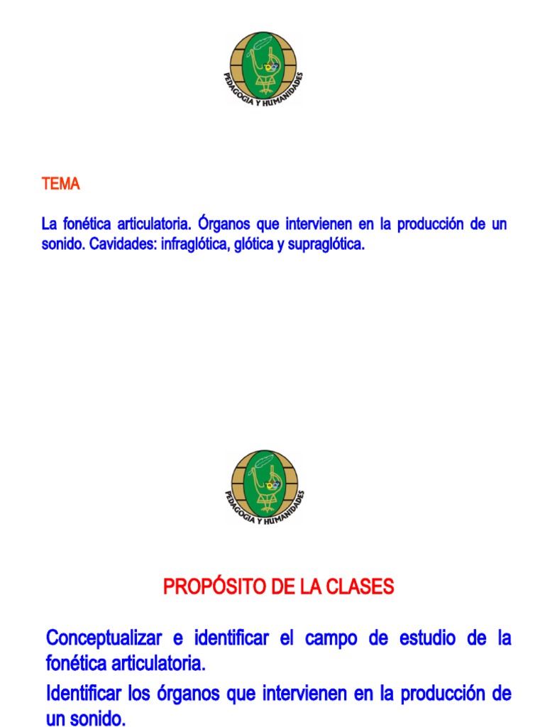 Clase - 5 - Fonetica y Fonologia Española I Unidad | PDF | Sonido | Vocal