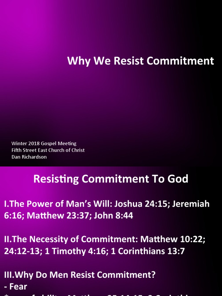 Why We Resist Commitment | PDF | Law