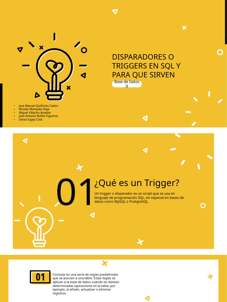 Disparadores o Triggers en SQL y para Que Sirven | PDF | Datos | Datos de computadora