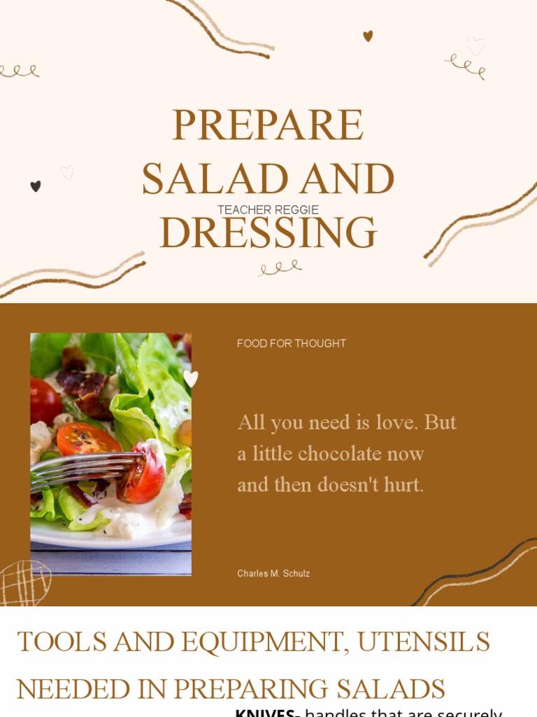 Salad Prep & Types Guide | PDF | Salad | Meal