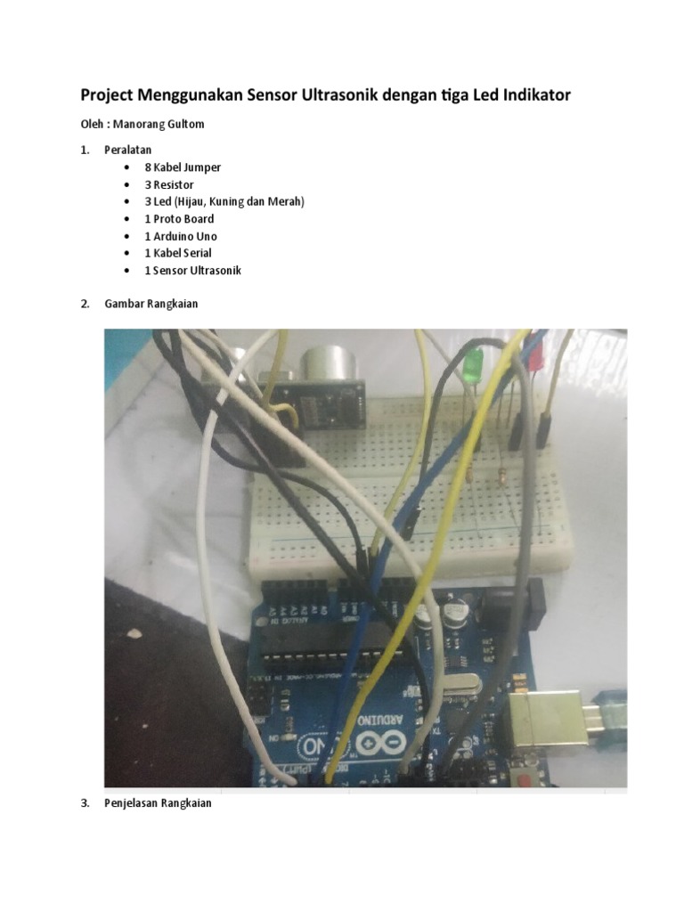 Menggunakan Sensor Ultrasonik DGN 3 Led | PDF | Metode & Bahan Ajar ...
