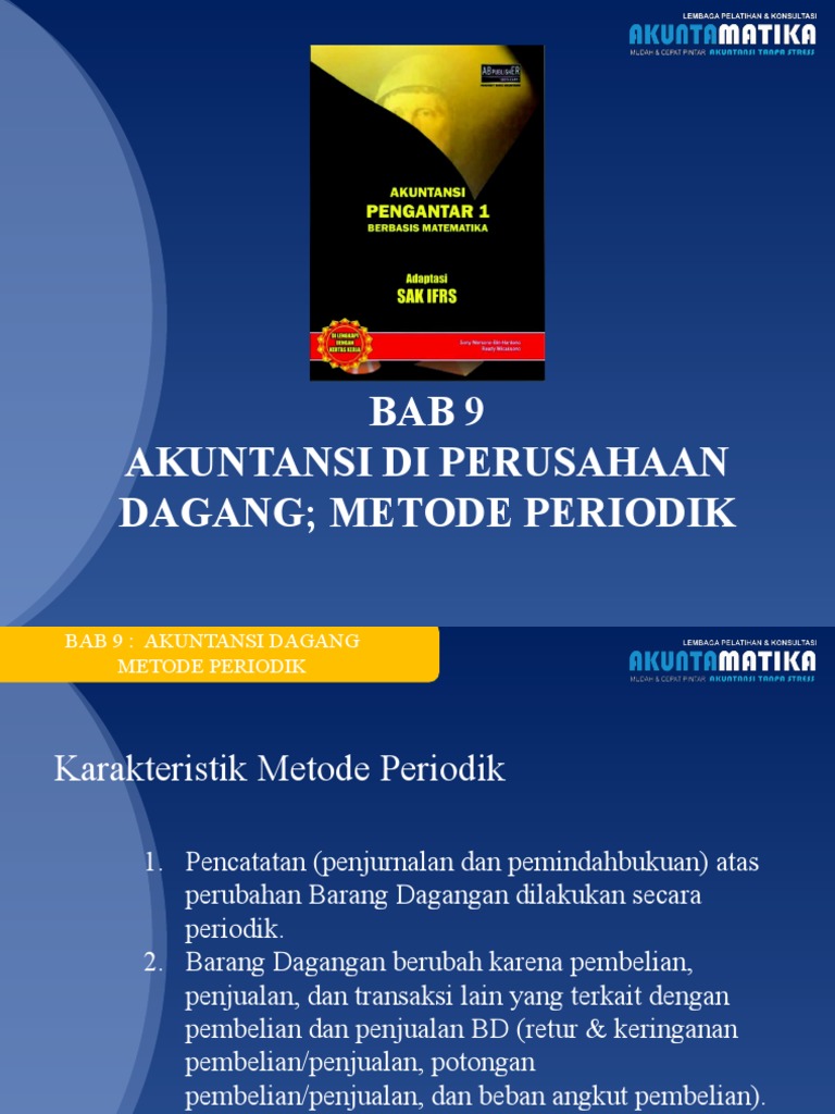 BAB 9 Akuntansi Di Perusahaan Dagang Metode Periodik | PDF