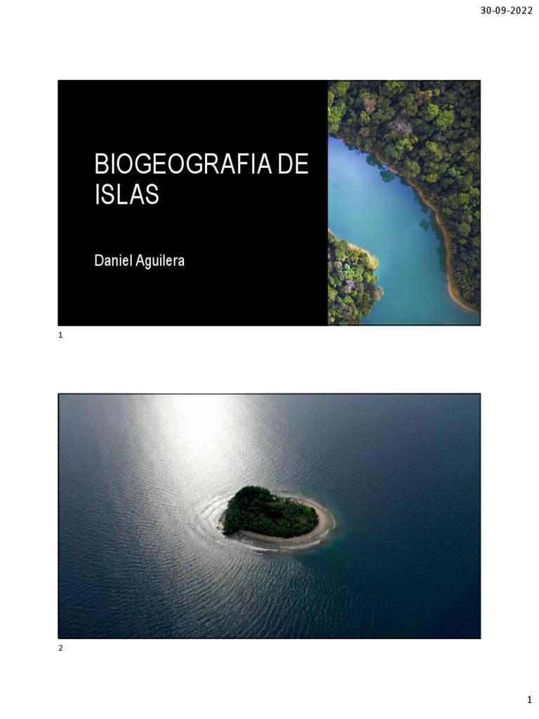 05 Biogeografia de Islas | PDF | Isla | Ciencias de la Tierra