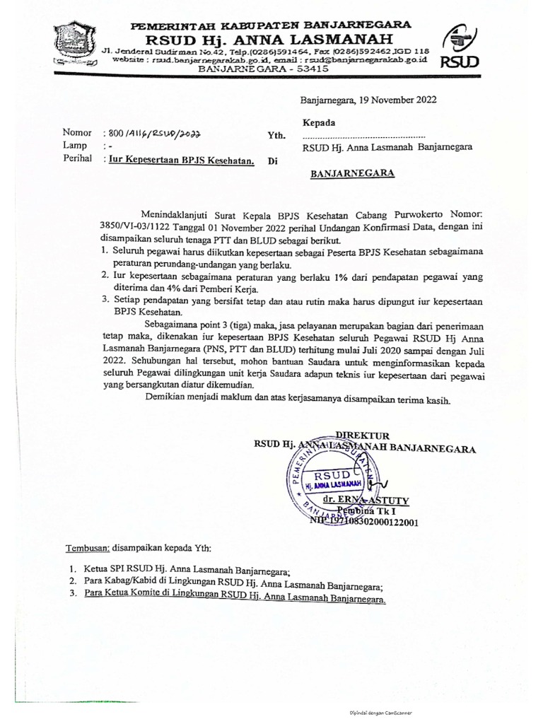 Edaran BPJS Kesehatan | PDF